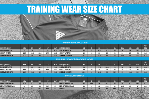 Size Charts - Sporty Bits